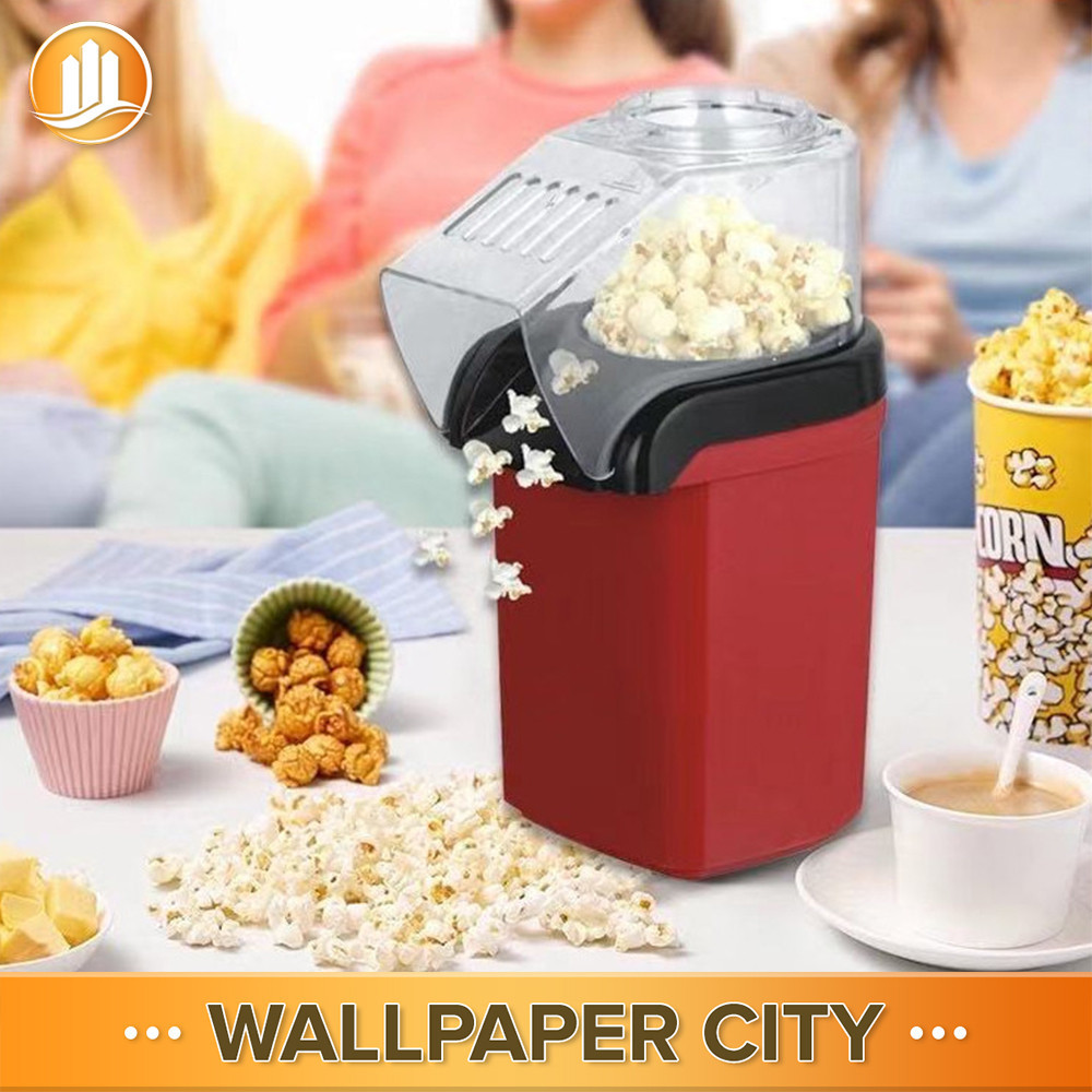 WPC Electric Hot Air Portable Popcorn Maker Retro Machine Cinema and ...
