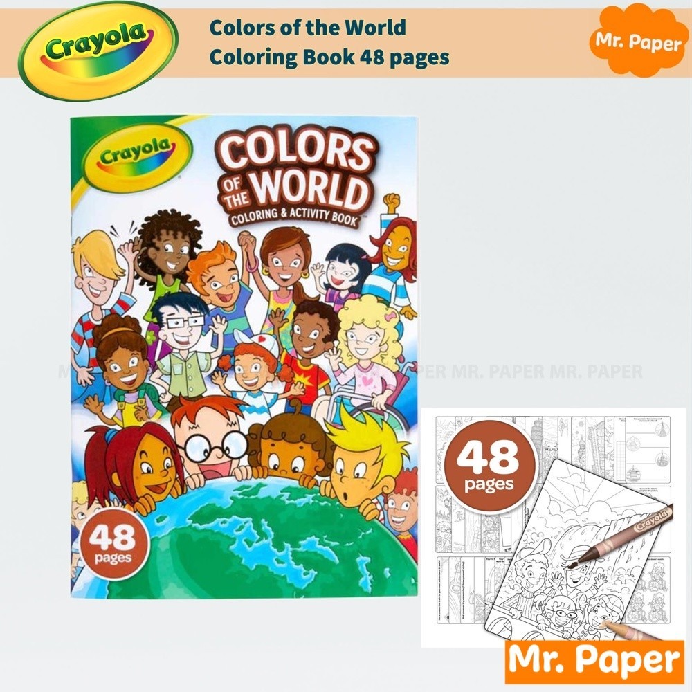 Crayola Colors of the World 48 Page Coloring Book | Mr. Paper | Shopee ...