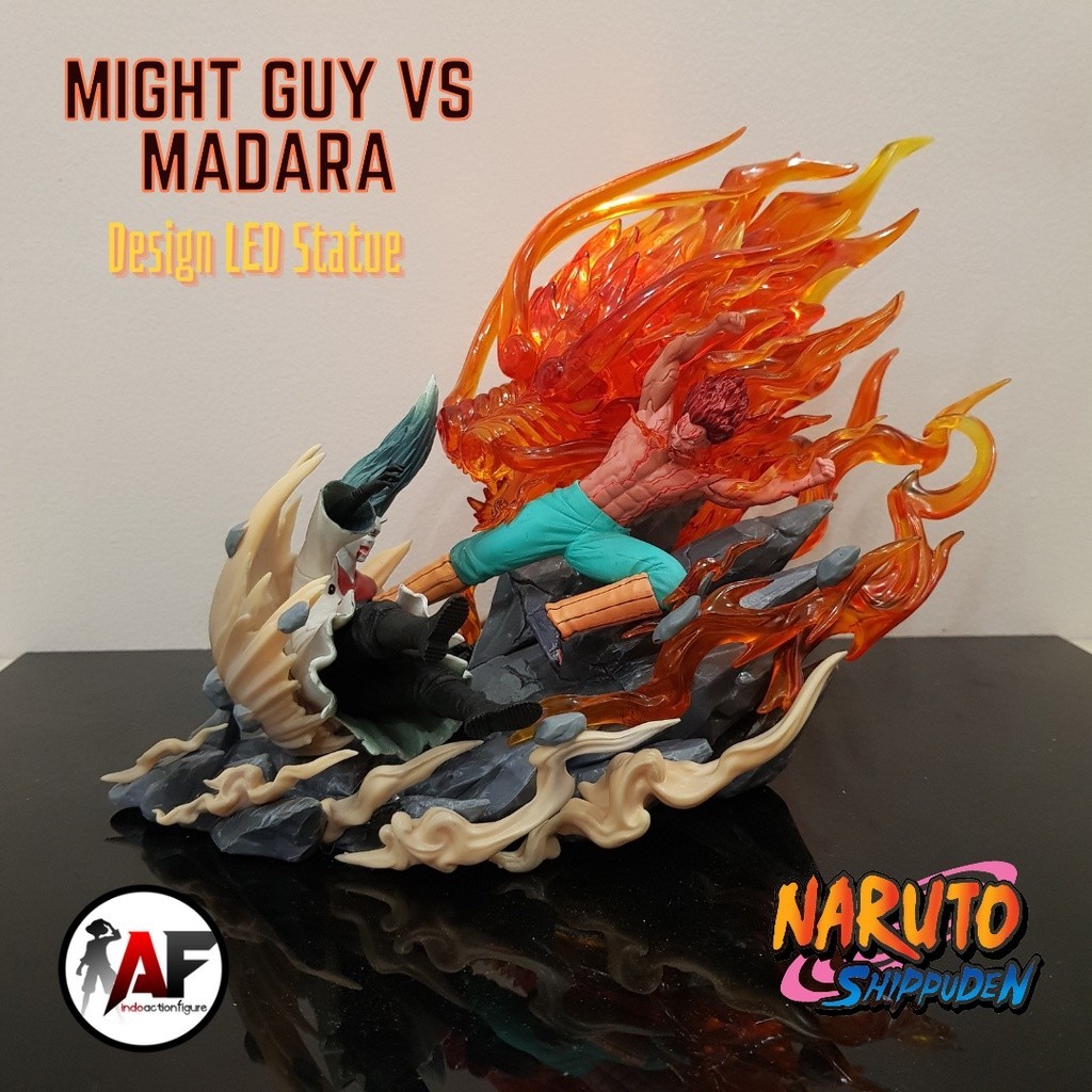 Statue Naruto Mighty Guy vs Madara Battle Sky Top Studio design recast ...