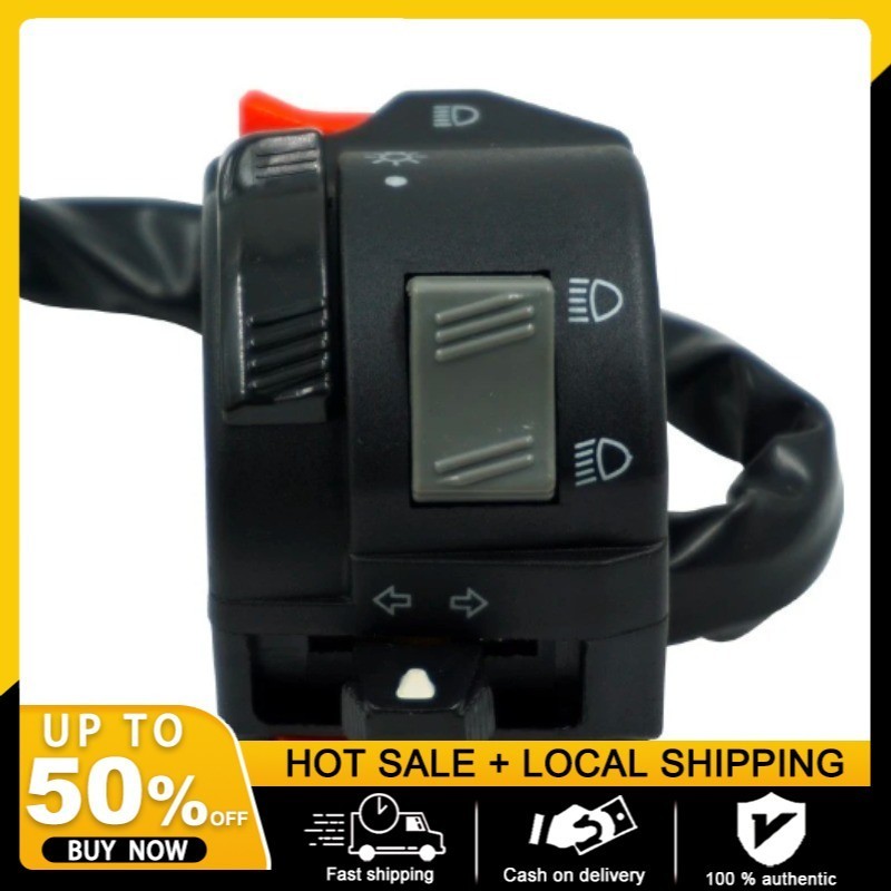 Universal Handle Switch Motorcycle Horn Turn Signal Left Handlebar ...