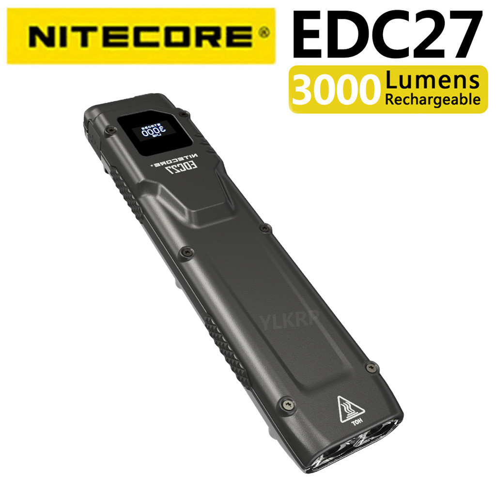NITECORE 3000 Lumens Tactical Flashlight EDC27 with hand rope and USB ...