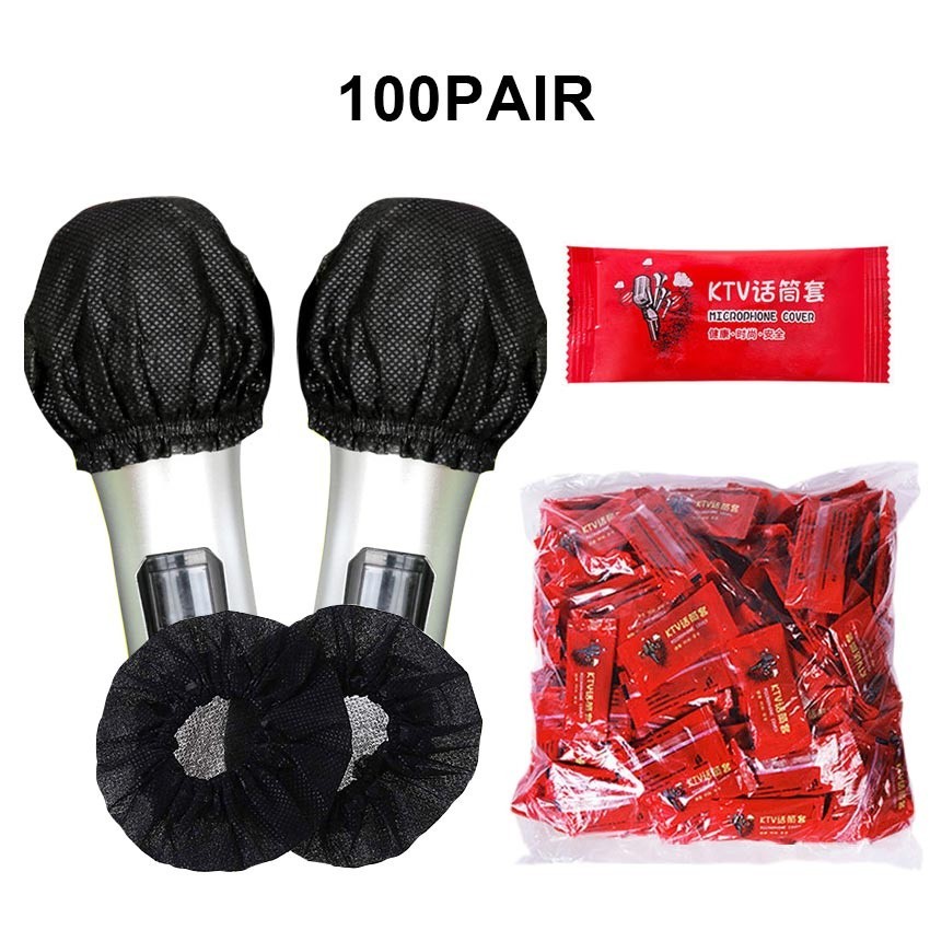 (COD) 【stock】200 PCS Microphone Cover Disposable Mic Hygiene Covers Non ...