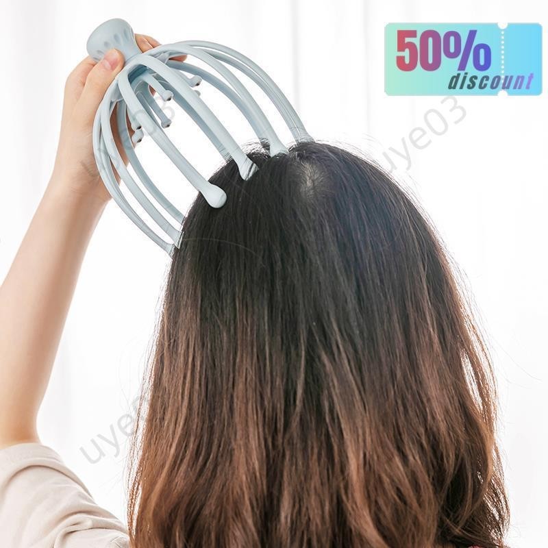 Minico Double Ball Bearing Head Massager Relieve Fatigue Rolling To Relax The Scalp Portable