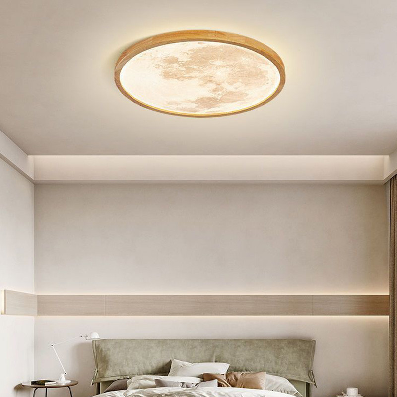 Bedroom Ceiling Center Light Moon LED Ceiling Light Modern Creative ...