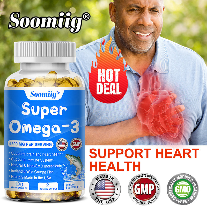 Soomiig Omega 3 Fish Oil 2800 mg, Wild Caught & Sustainably Sourced ...