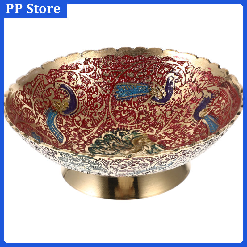 【in stock】 Pure Copper Buddha Plate Ritual Offering Bowl Snack Dessert ...