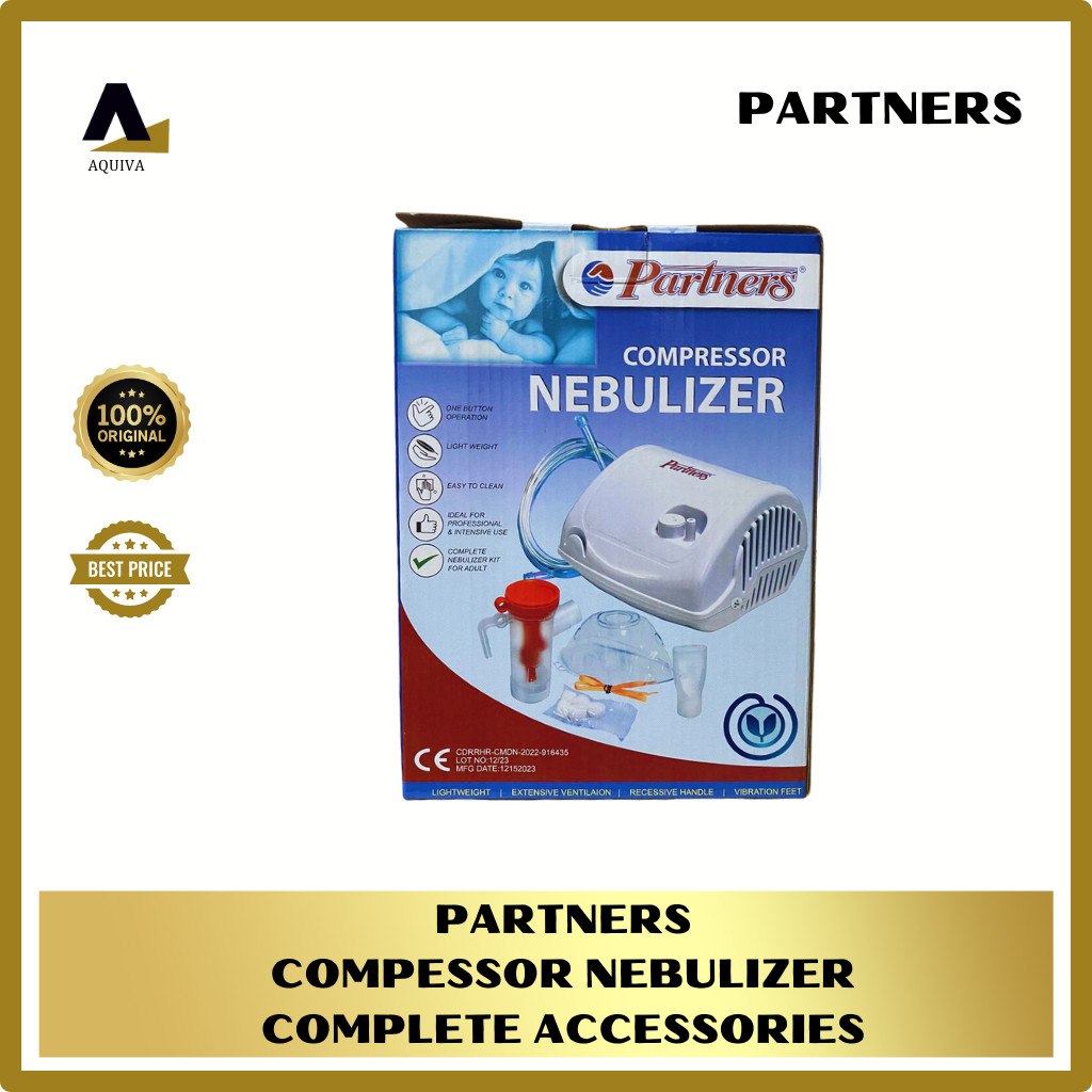 PARTNERS Compact Compressor Nebulizer Piston Complete Accessories ...