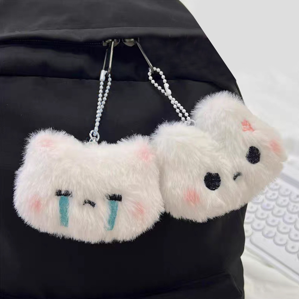 Cute Plush Keychain Cartoon Rabbit Bag Pendant Schoolbag Decoration ...