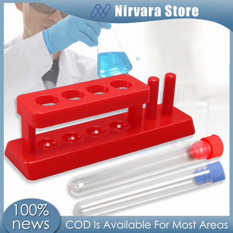Children's Small Test Tube Rack 4 Holes Test Tube Holder Plastic ...