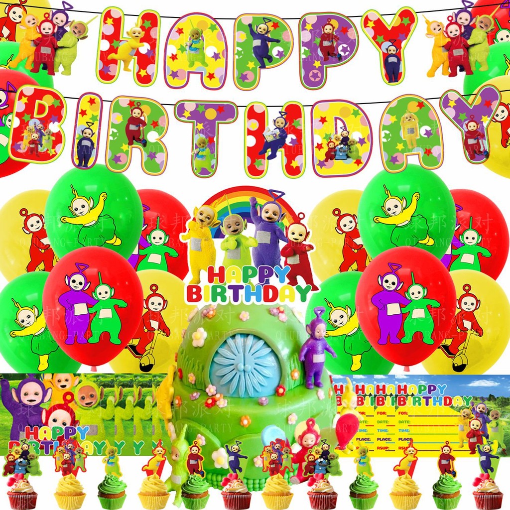 Teletubbies Children's Birthday Party Decorations Cute Cartoon Theme ...