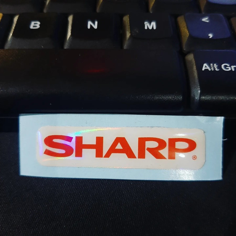 Sharp Logo Resin Embossed Sticker Small 3D Lycal Logo Sticker Unit ...