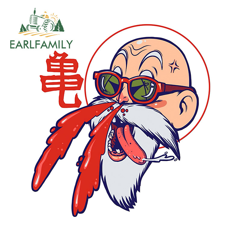 EARLFAMILY Dragon Ball Master Roshi Car Stickers Personality Water ...