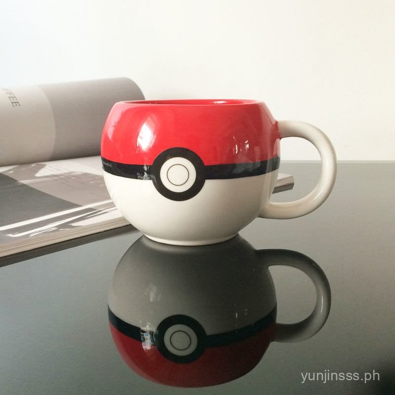 Cartoon Anime Pikachu Poke Ball Ceramic Water Cup Pocket Monster ...