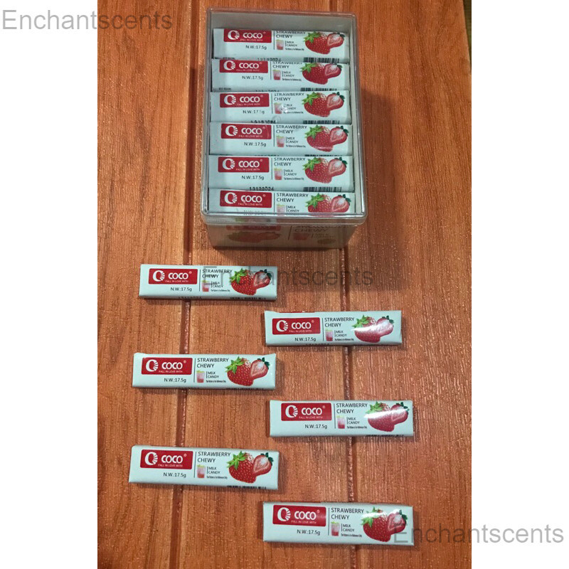 EnScnts Coco Strawberry Chewy Milk Candy 30 pcs | Lootbag Fillers Party ...