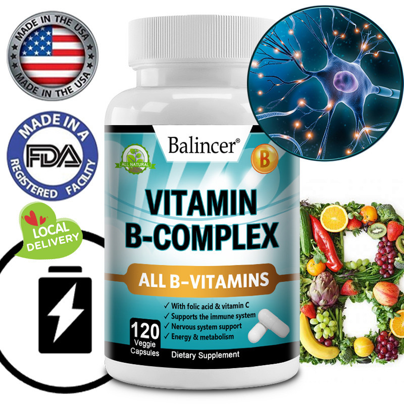 Balincer Vitamin B Complex Supplement - Energy Support, Improved ...
