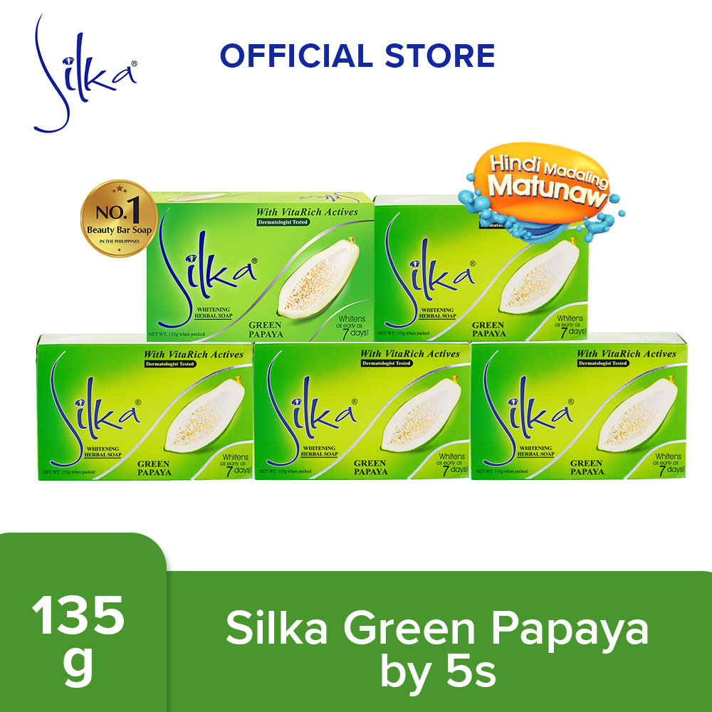 Silka Green Papaya 135g by 5s | Shopee Philippines