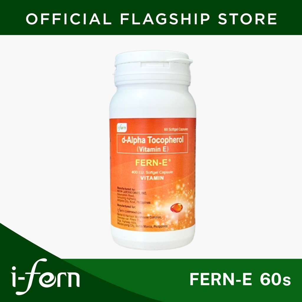 I-Fern Fern-E Vitamin E 400 IU 60's | Shopee Philippines
