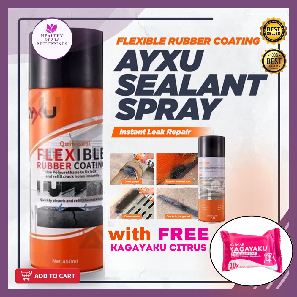 Quick Seal Flexible Rubber Coating + FREE | Repair Spray | Leak Repair ...