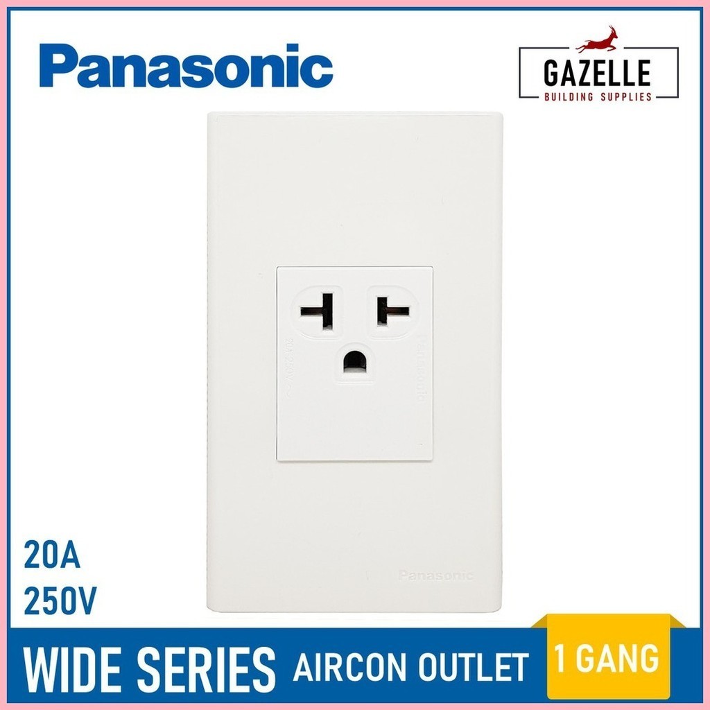 【Hot】 Panasonic Wide Series Aircon Tandem Outlet w/ Ground | Shopee ...