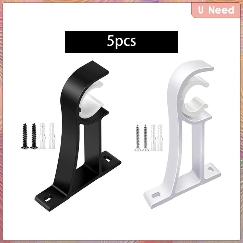 [Wishshopeeyas] Curtain Rod Bracket Roman Rod Side Mount Brackets Heavy ...
