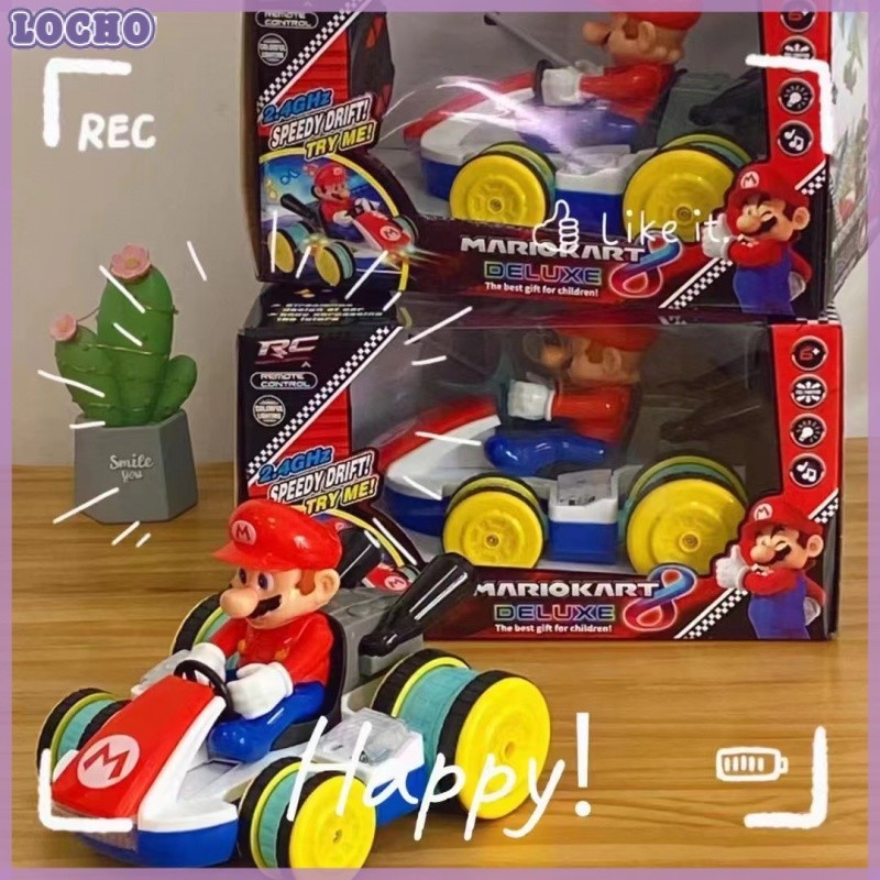 Super Mario Kart 2.4GHz Four-way Remote Control Car Mario Brother Stunt ...