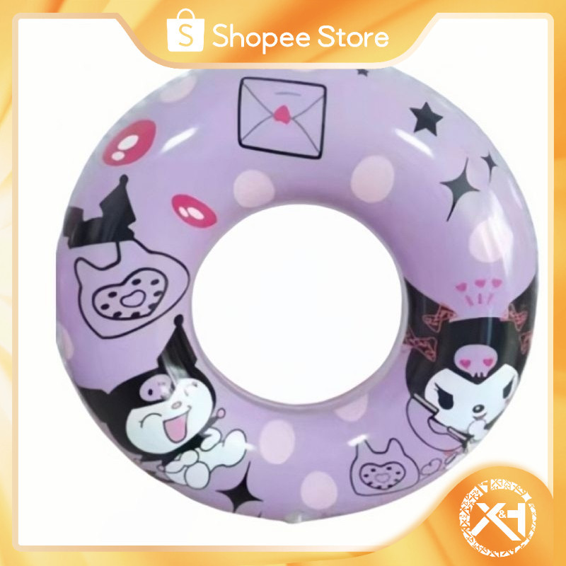 70cm80cm90cm kuromi cartoon inflatable swimming ring lifebuoy armpit ...