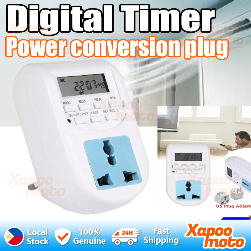 Digital Timer AL-06 Electronic Digital Mains EU Plug In Timer Switch ...