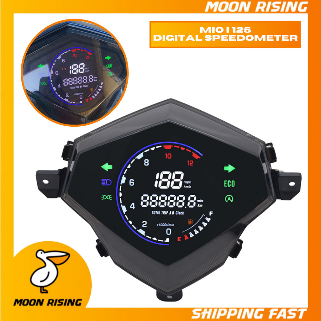 MOTORCYCLE PARTS LED DIGITAL SPEEDOMETER ODOMETER FOR YAMAHA MIO i 125 ...