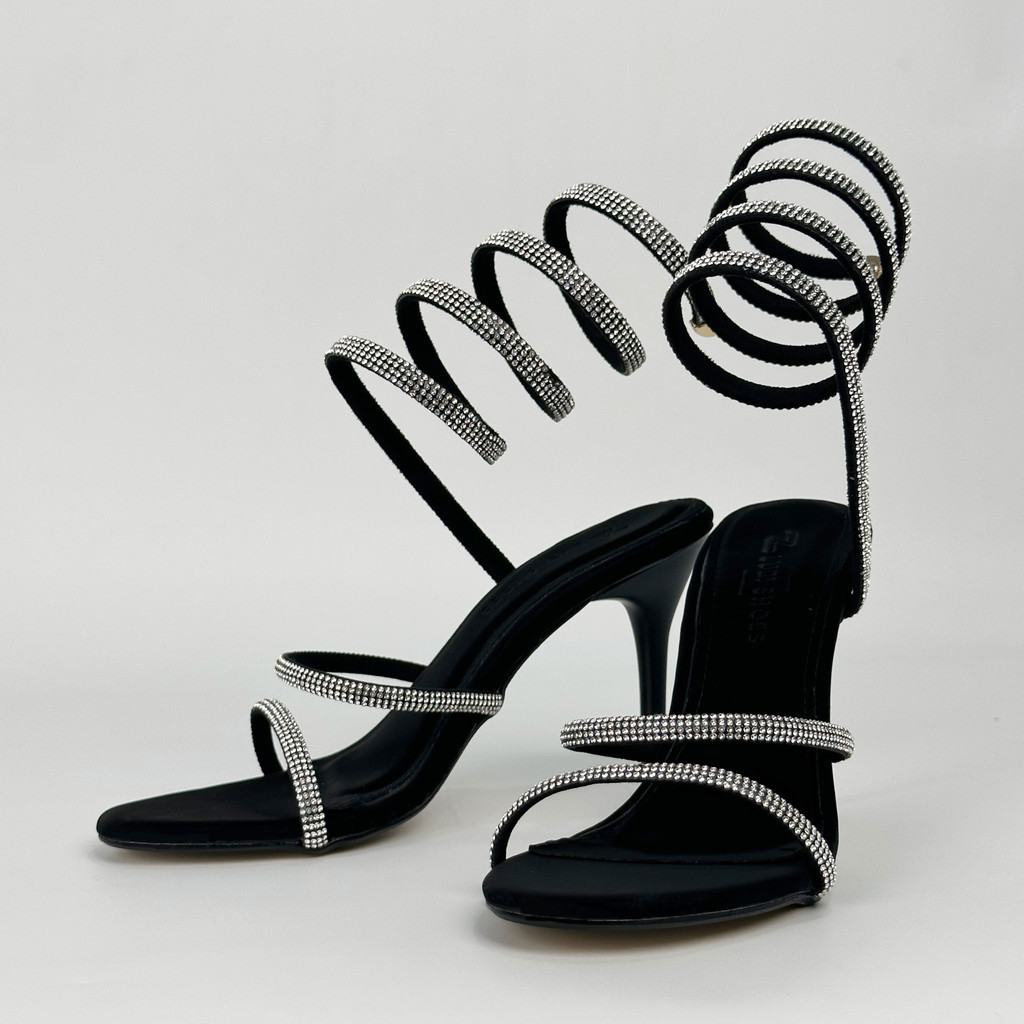 XO Women's high heel shoes with rolled-up straps 9m, women's sandals ...
