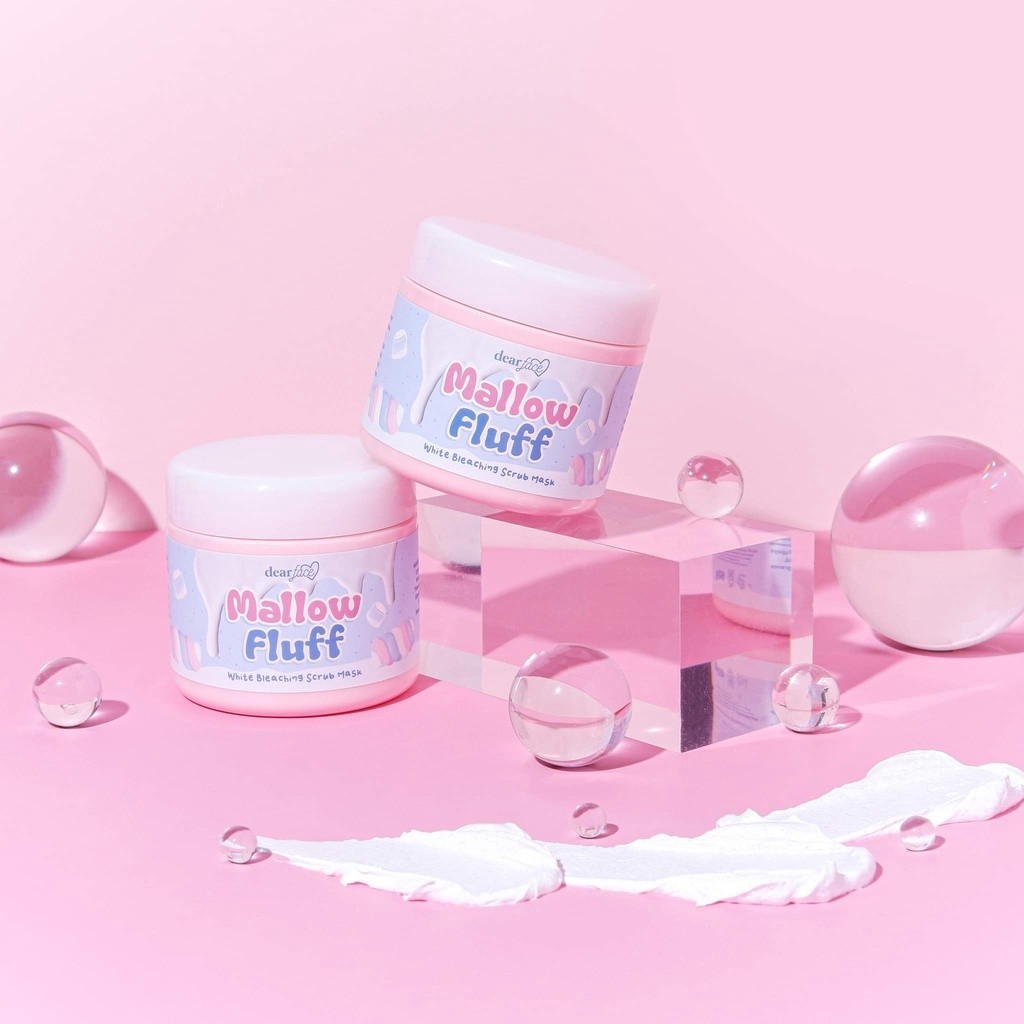Dear Face Mallow Fluff White Bleaching Scrub Mask | Shopee Philippines