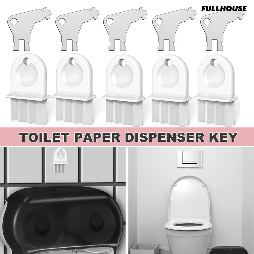 HOUSE 1 Set Paper Towel Dispenser Key Plug And Play Convenient Metal ...