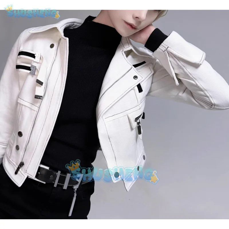 Love and Deepspace Xavier Seiya cosplay costume cos Denim jacket ...
