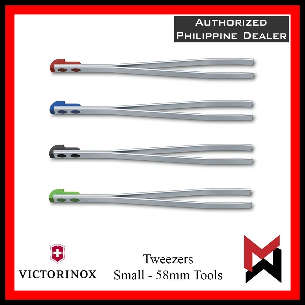 Victorinox Tweezers - Small - Blue Red Green Black - Tweezer - 58mm ...
