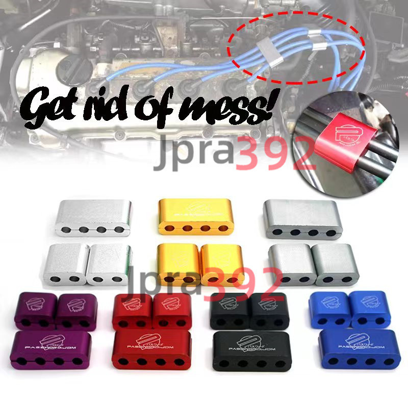 3pcs/pack JDM automotive spark plug wire clamp separator tube ignition ...