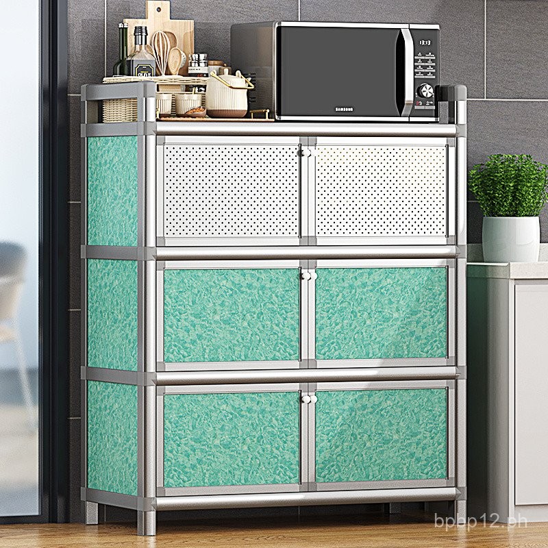 Kitchen Cabinet Household Kitchen Storage Rack Floor Multi-layer ...