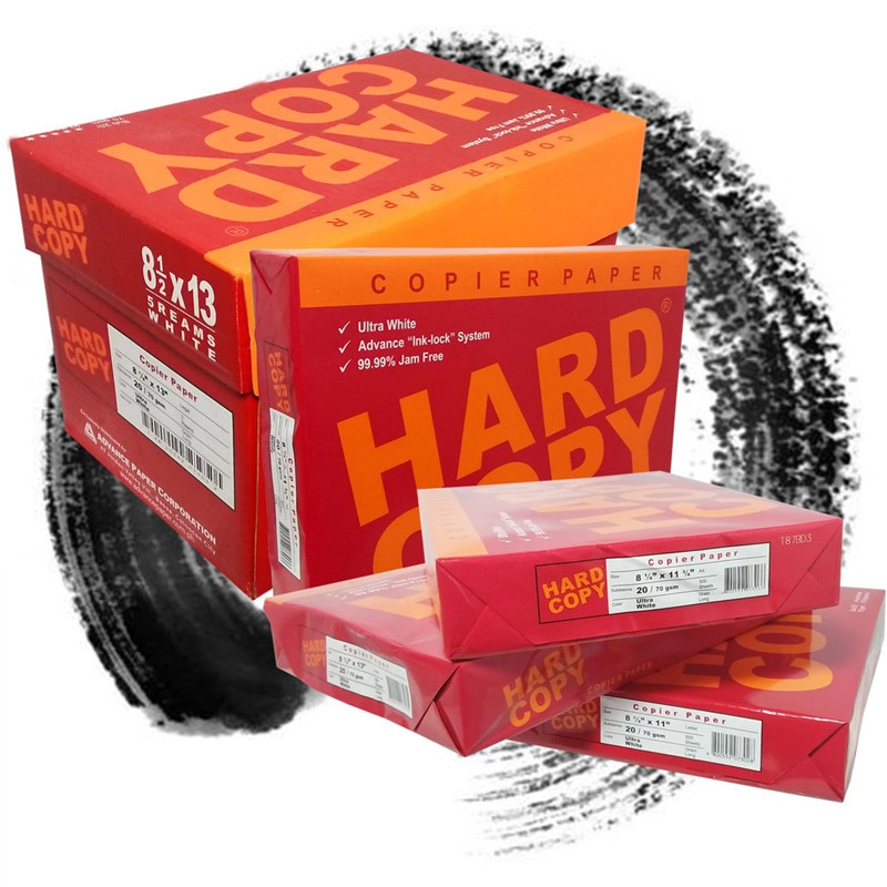 Hard Copy Bond Paper Short A4 Long 70gsm Letter Legal Coupon Band 500 ...