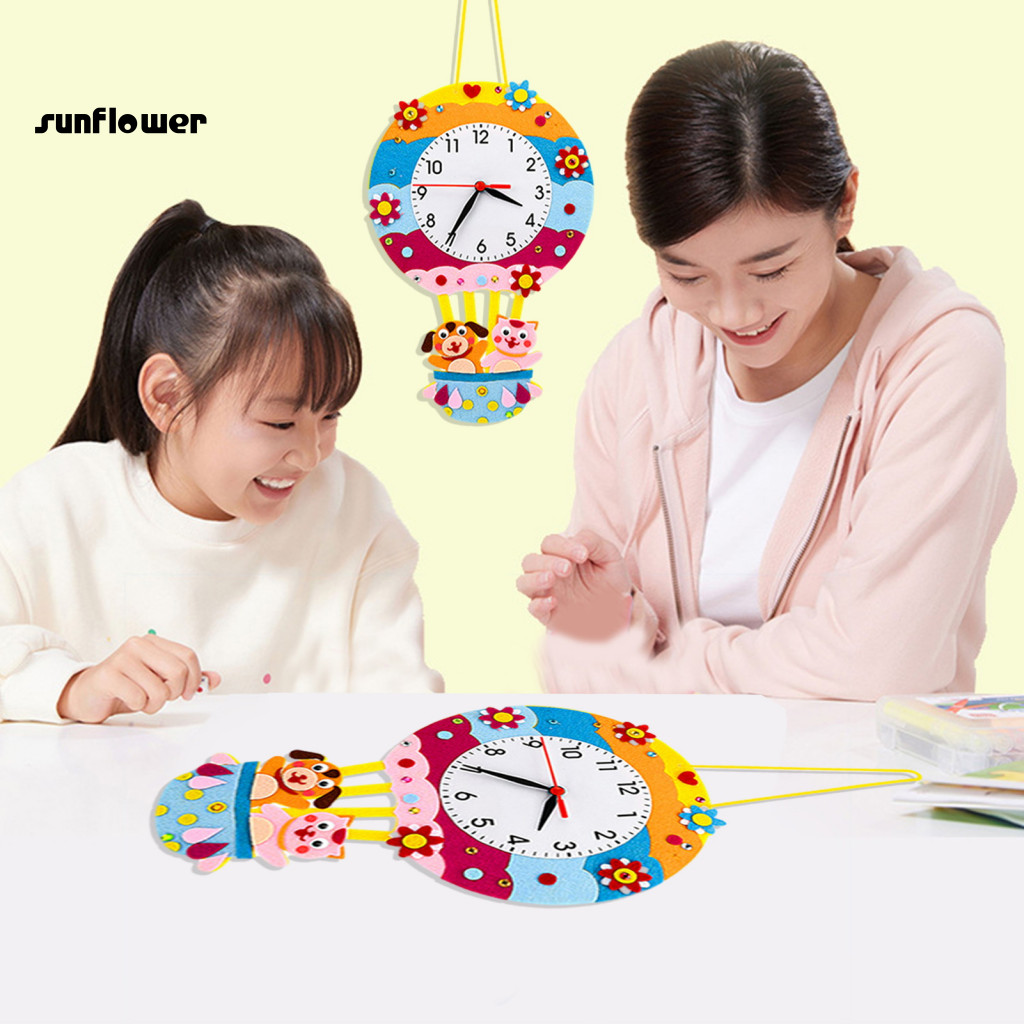 SU Diy Clock Toy for Kids Clock Puzzle for Children Creativity and Fine ...