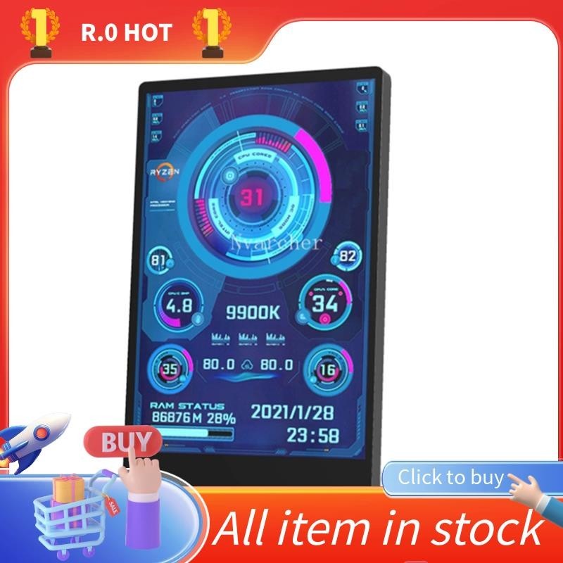 3.5 Inch IPS USB Mini Screen AIDA64 PC CPU RAM HDD Data Monitor ...