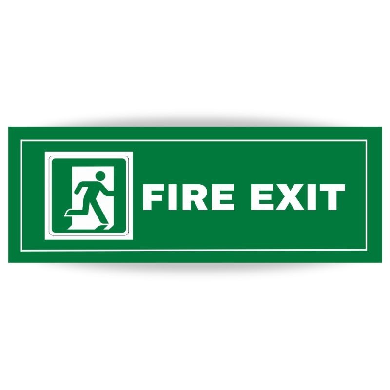 Signages Fire Exit Laminated MaKapal 250mic,labasan | Shopee Philippines