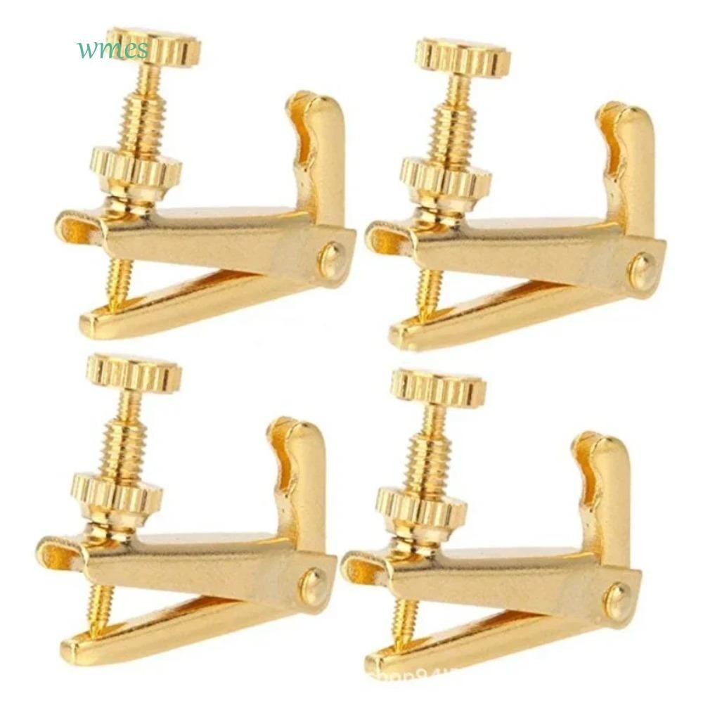 WMES1 4/4 Violin Fine Tuner, Violin String Spinners Golden Tuning Screw ...