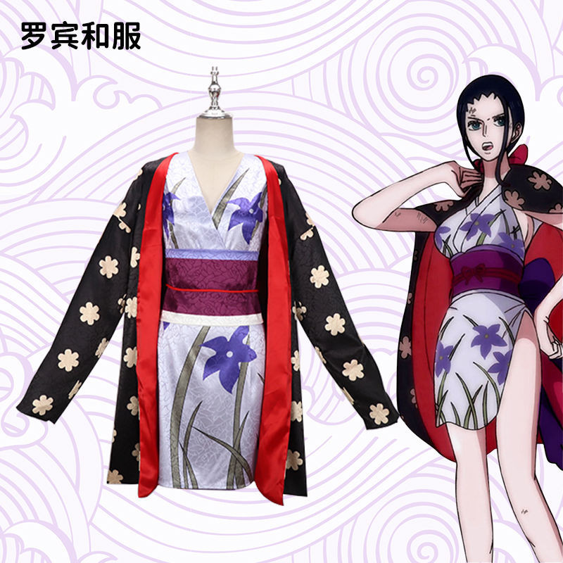 One Piece Robin Kimono Cos Costume Two-Dimensional Animation Ghost ...