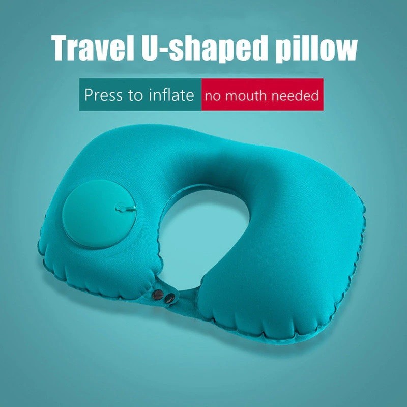 Inflatable Neck Pillow Travel Neck Pillows, Compact Portable Head and ...