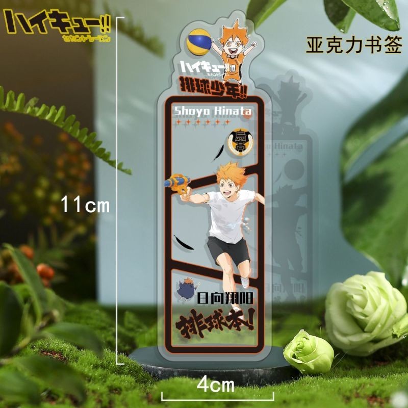 Haikyuu!! Acrylic Bookmarks Hinata Kageyama Karasuno Nekoma Aoba Johsai ...