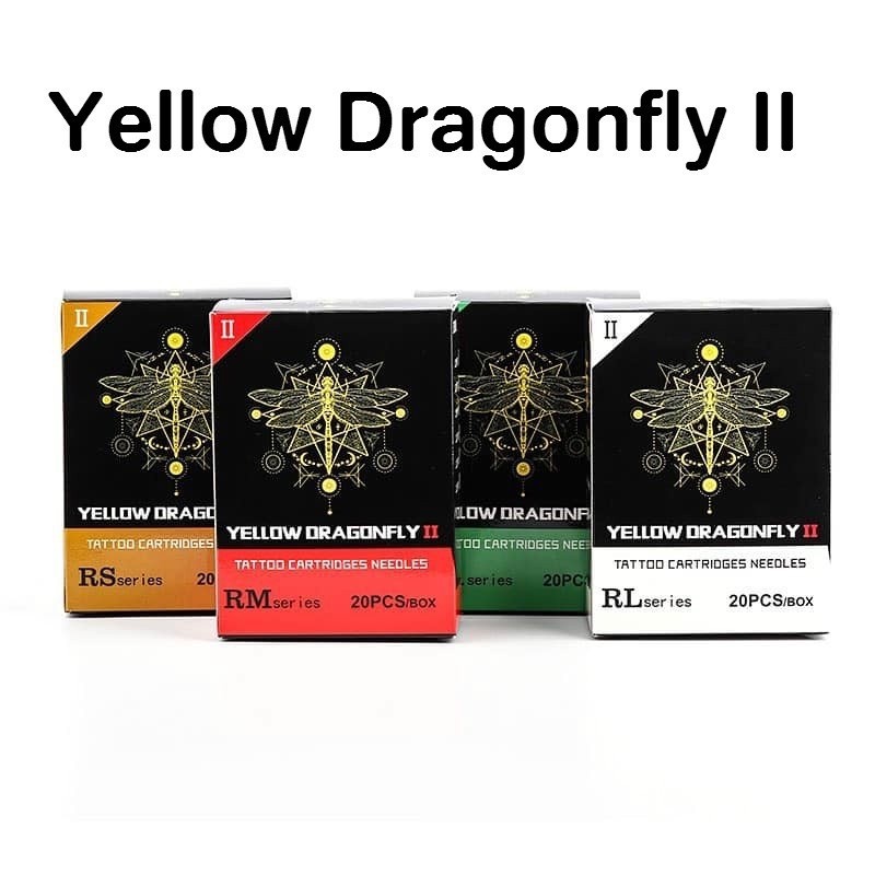 20pcs/box Yellow Dragonfly Ⅱ Disposable Tattoo Tool For Tattoo Liner ...
