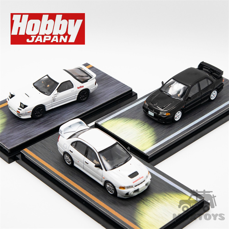 Hobby Japan 1:64 Mazda RX-7 FC3S / Lancer Evolution III / IV with wheels Diecast Model Car ...