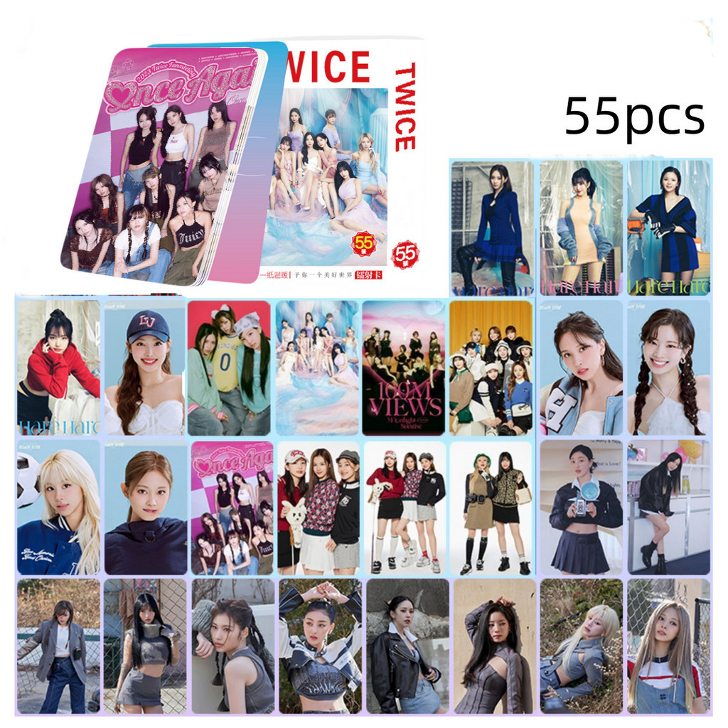 50-55pcs TWICE Photocards Laser Hologram Lomo Cards With You I GOT YOU MISAMO Nayeon Jeongyeon ...