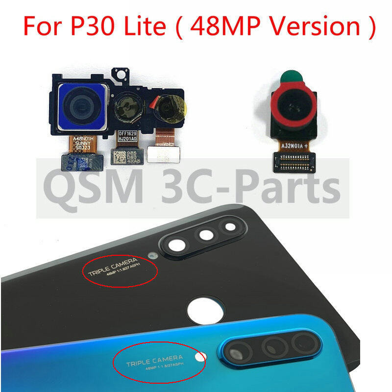 Original Front Rear Back Camera For Huawei P30 Lite P30Lite Main Facing Camera Module Flex ...