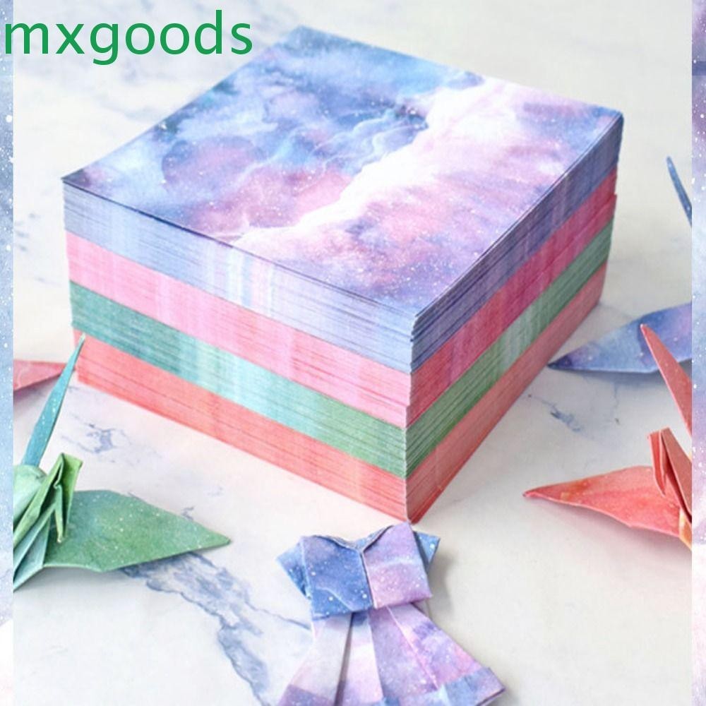 MXGOODS Origami Paper DIY Square Creativity Exercise Double Sides Paper-cut Starry Pattern Craft ...