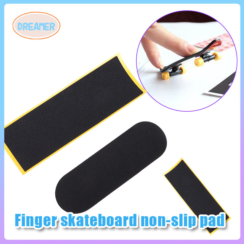 Wooden Fingerboard Deck Uncut Black Grip Tape Stickers 110mm x 35mm ...