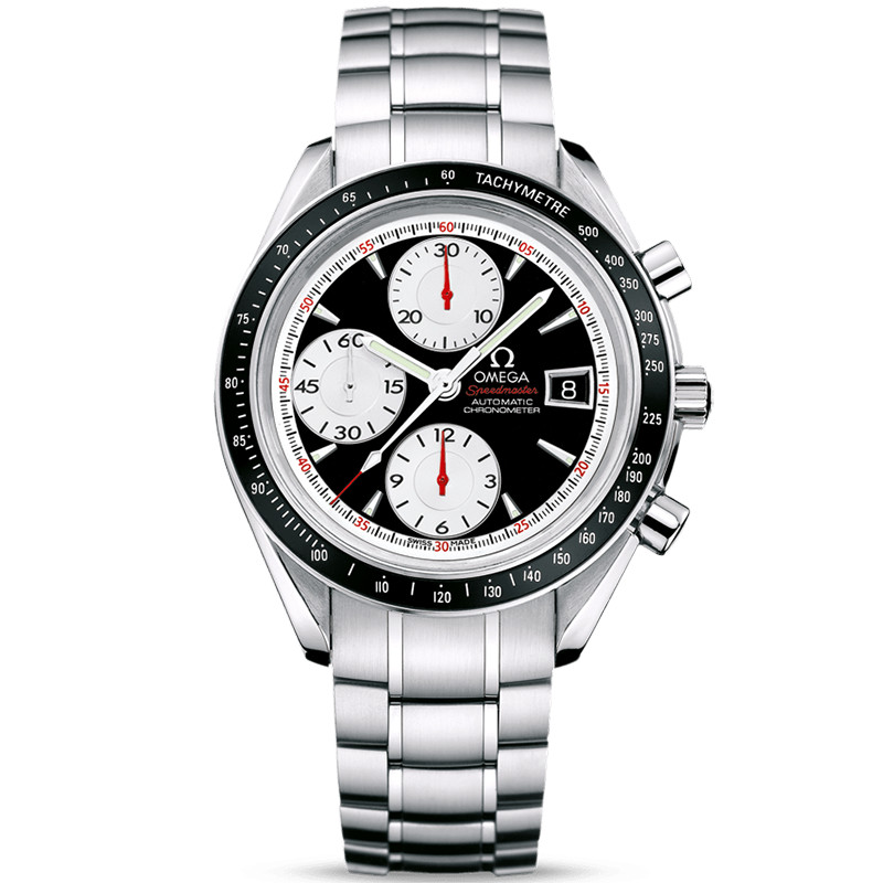 Omegaa Watch Speedmaster Stainless Steel Automatic Mechanical Chronograph Men's Watch 3210.51.00 ...